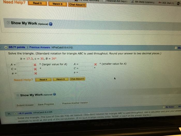 Solved Keep getting it wrong .need help . Thank you | Chegg.com