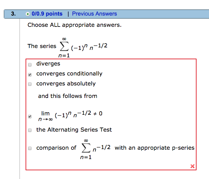 Solved 3. 0/0.9 points Previous Answers Choose ALL | Chegg.com Solved 3. 0/0.9 points Previous Answers Choose ALL | Chegg.com