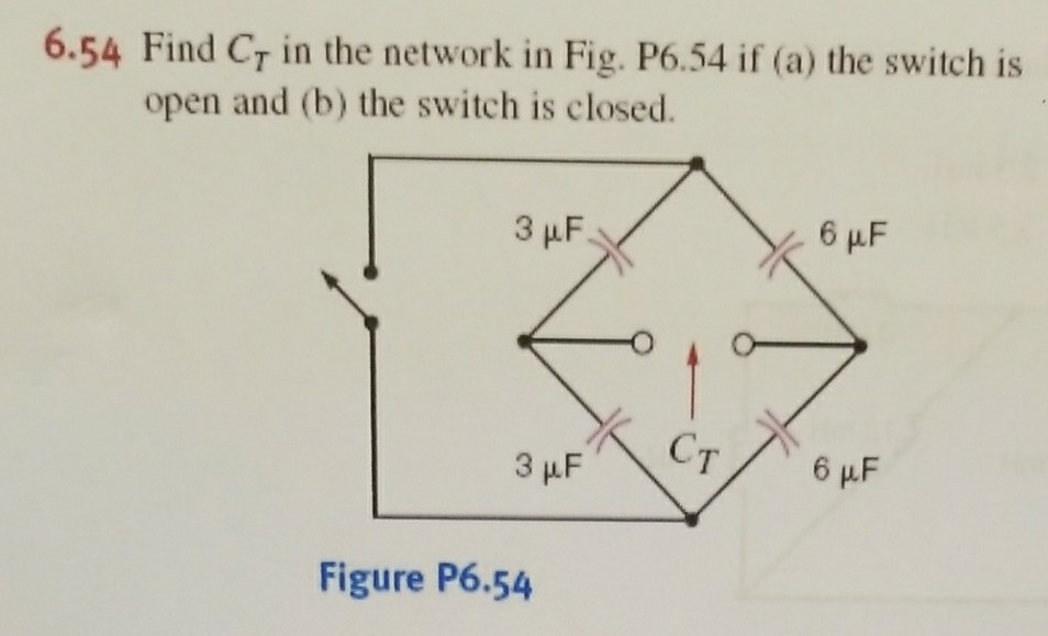 Solved 6.54 Find Cr in the network in Fig. P6.54 if (a) the | Chegg.com