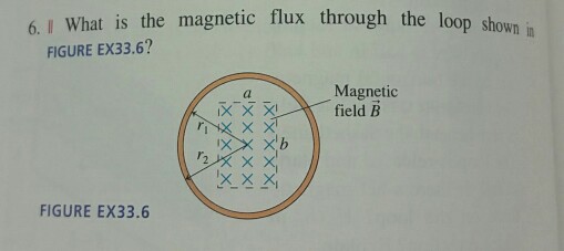 Solved 6. I What is the magnetic flux through the loop shown | Chegg.com