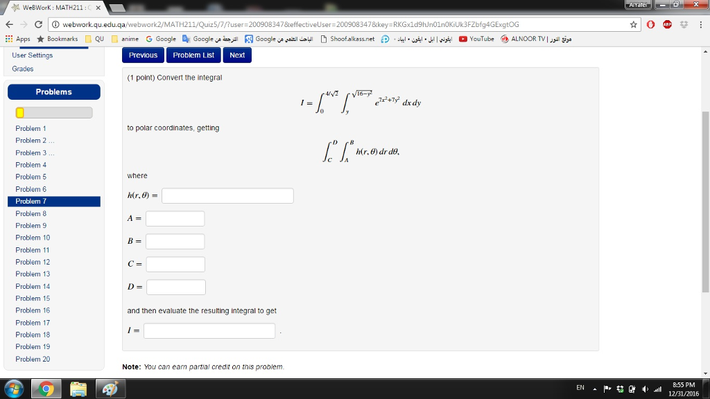 Solved convert the integral I = integral^4/Squareroot 2_0 | Chegg.com