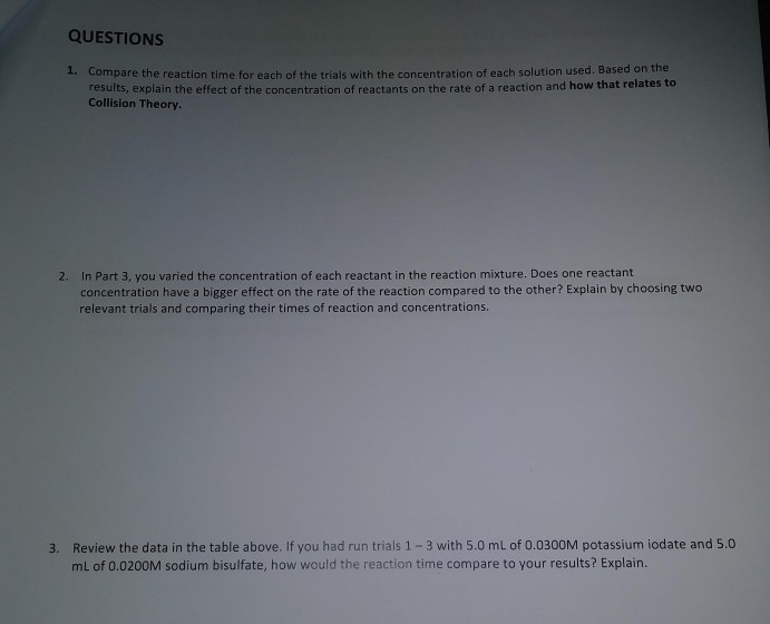 Solved Part 1: Solution Preparation Part A- Preparation of | Chegg.com