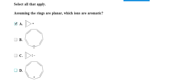 Solved assuming all the rings are planar, which ions are | Chegg.com