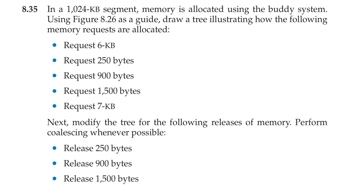 In A 1024 Kb Segment Memory Is Allocated Using The