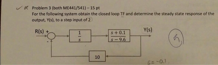 Solved For the following system obtain the closed loop TF | Chegg.com