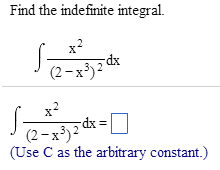Solved Find the indefinite integral. | Chegg.com