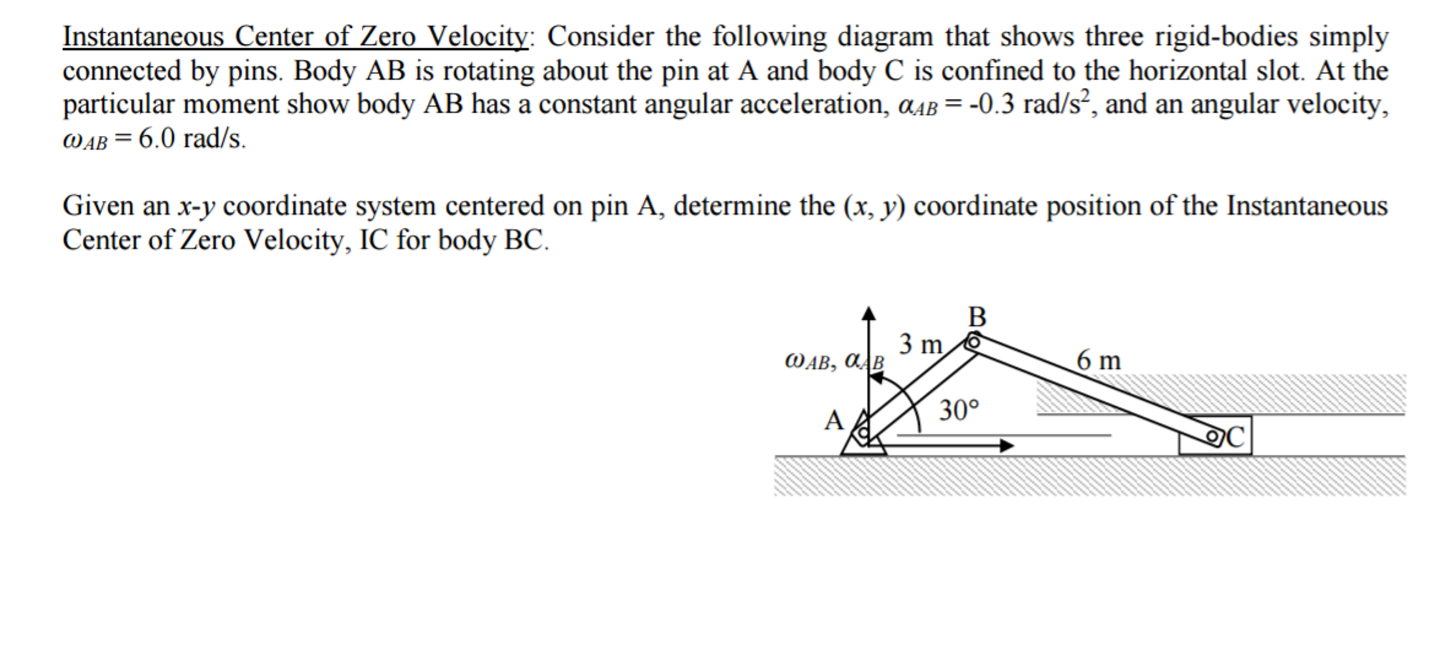 Solved Instantaneous Center of Zero Velocity: Consider the | Chegg.com