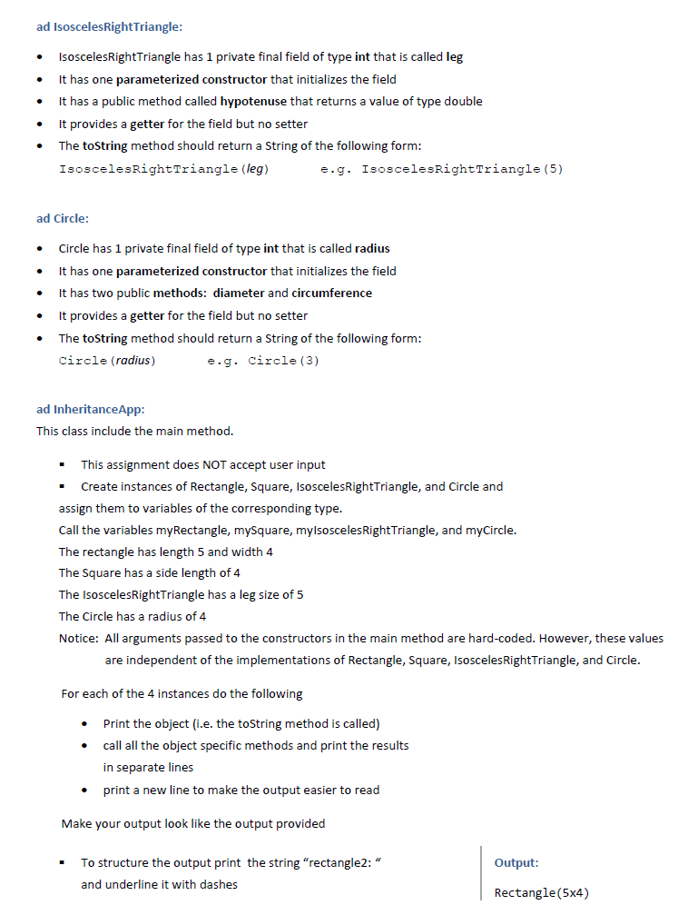 Solved -The code needs to be written in Java -This is one | Chegg.com