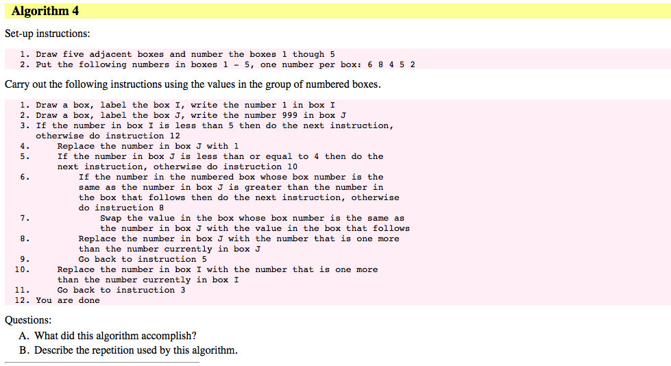 Solved Draw five adjacent boxes and number the boxes 1 | Chegg.com