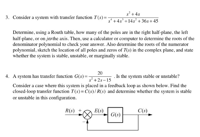 Solved Consider A System With Transfer Function Ts S2 6469