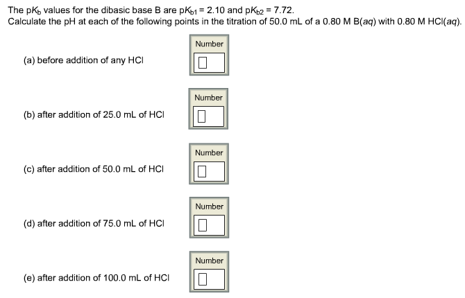 Solved (a) Since Kb1 >> Kb2, you can ignore the | Chegg.com