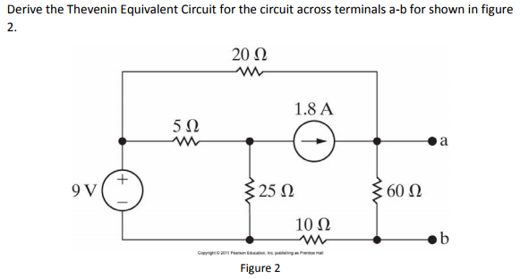 Solved Derive the Thevenin Equivalent Circuit for the | Chegg.com