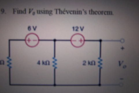 Solved Find V0 using Thevenin's theorem. | Chegg.com