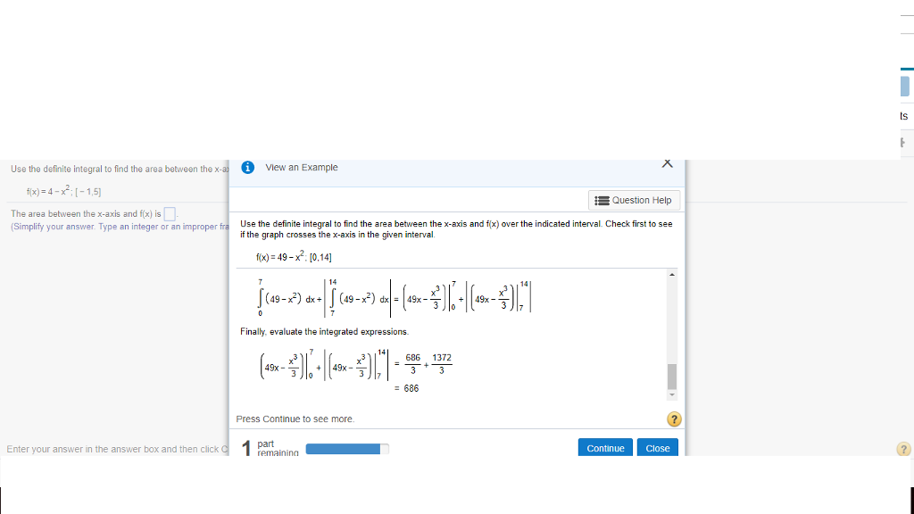 Solved Use the definite integral to find the area between | Chegg.com
