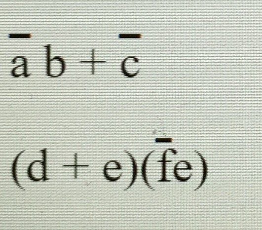 Solved Complement and simplify the above boolean expressions | Chegg.com