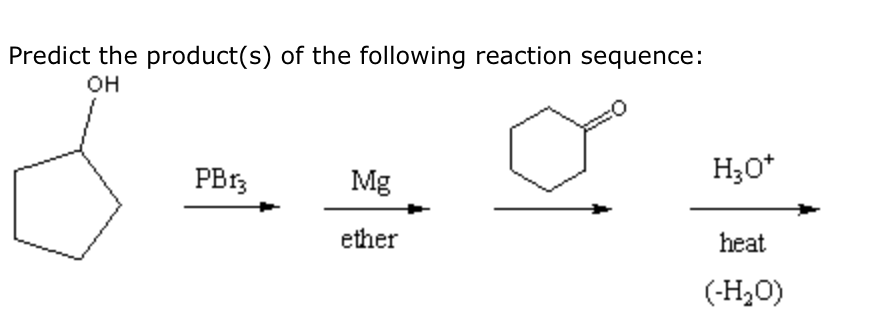Solved Predict the product(s) of the following reaction | Chegg.com