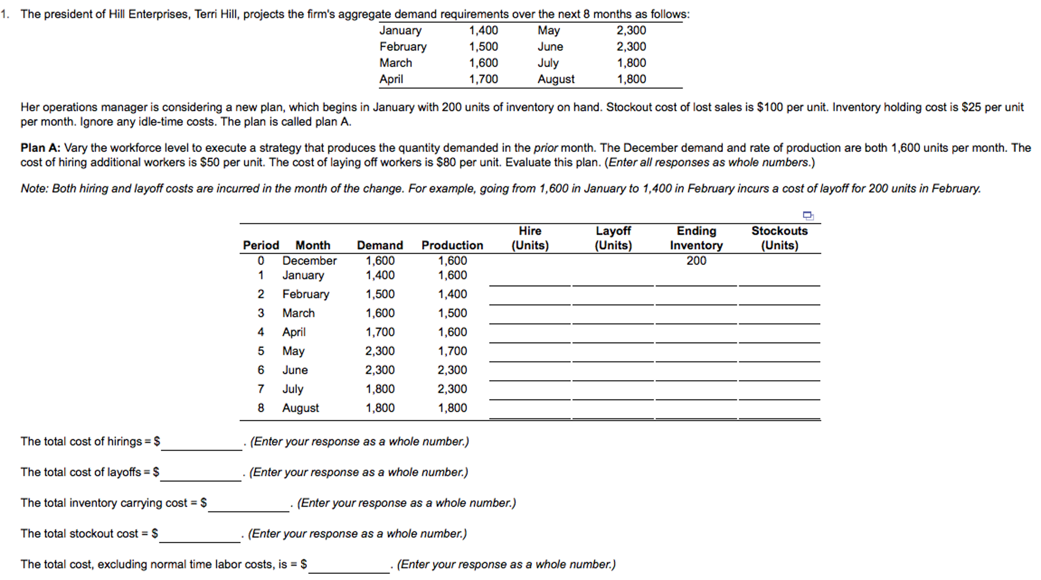Solved third attempt and still having trouble, made problem | Chegg.com