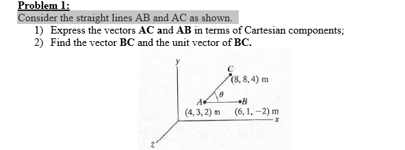 Solved Consider the straight lines AB and AC as shown. | Chegg.com