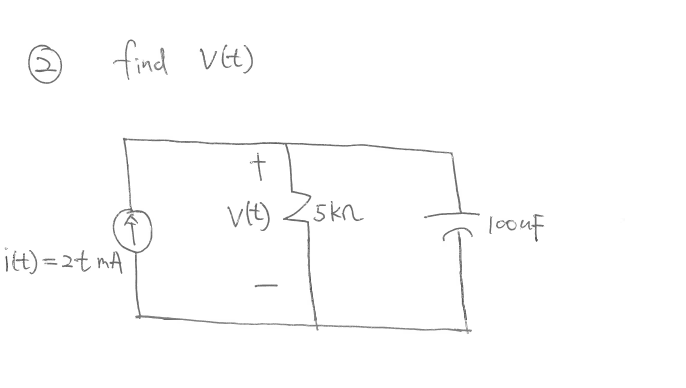 Solved: 2) Find V(t) | Chegg.com