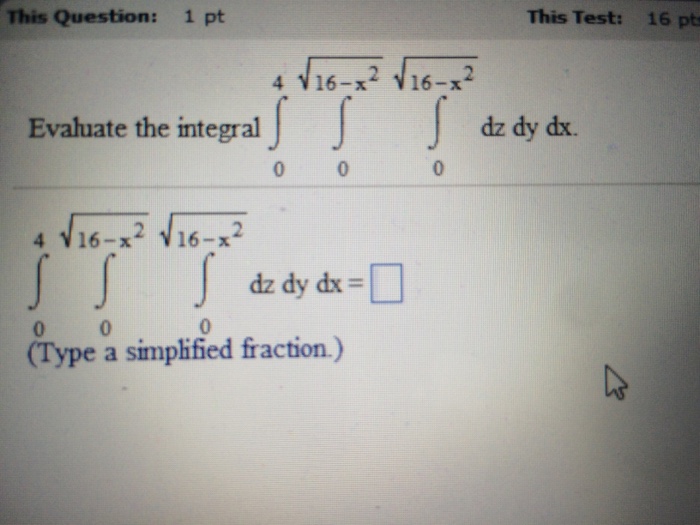 Solved Evaluate the integral integral^4_0 | Chegg.com