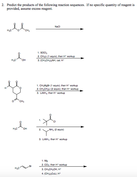 Please complete the following organic chemistry | Chegg.com