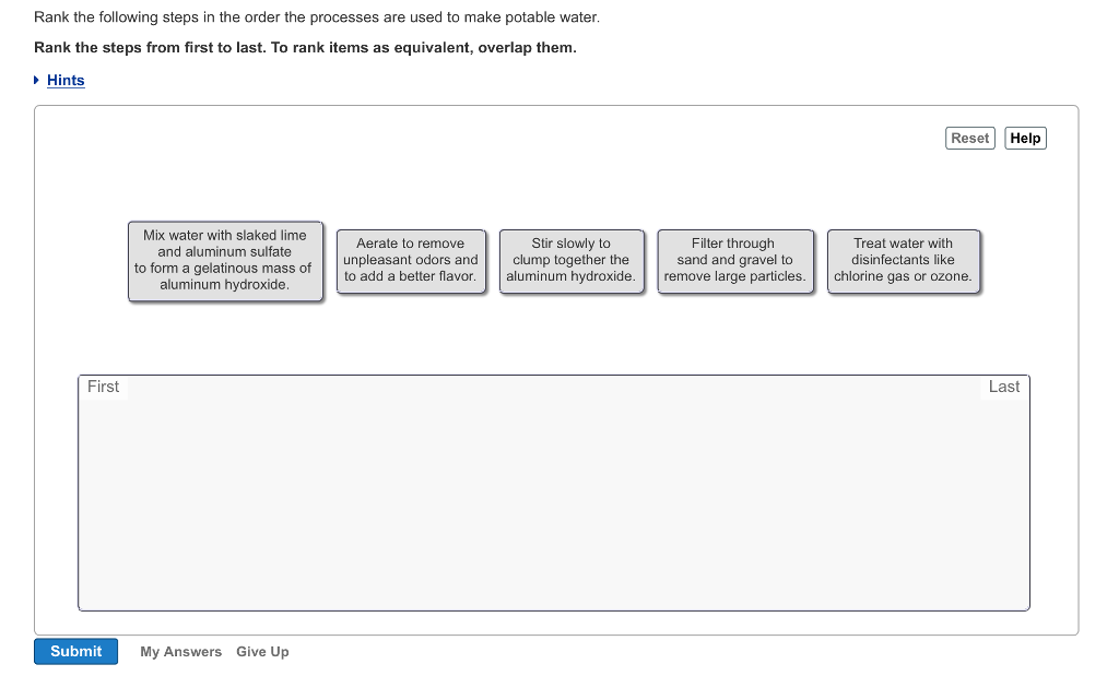 Solved Rank the following steps in the order the processes | Chegg.com Solved Rank the following steps in the order the processes | Chegg.com