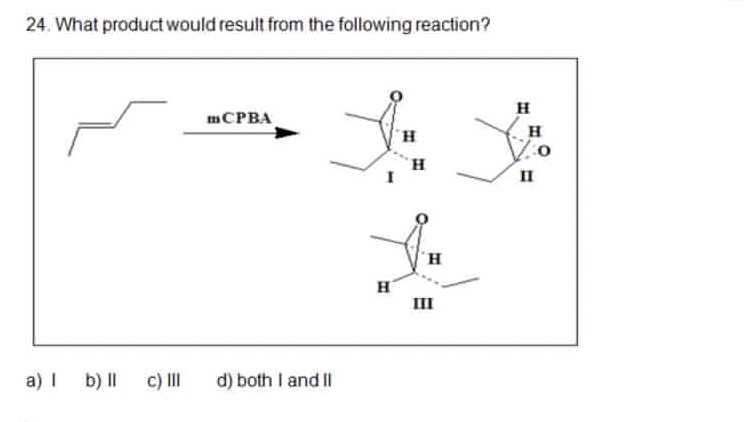 Solved 24. What product would result from the following | Chegg.com