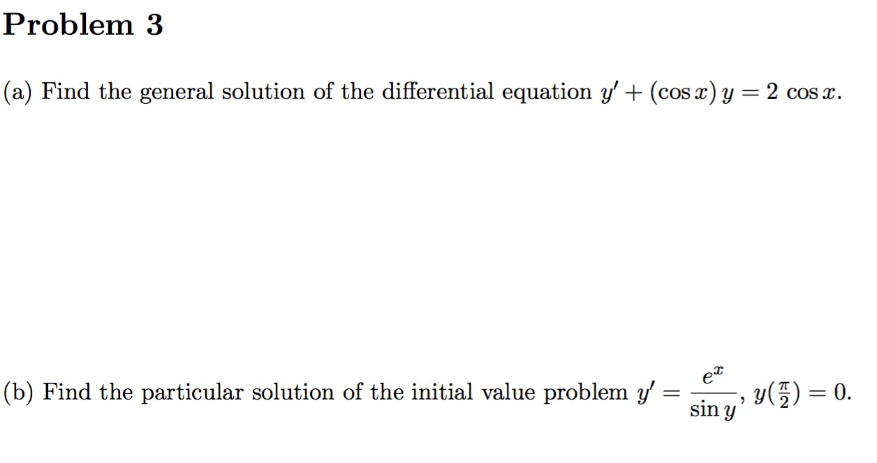 Solved Find the general solution of the differential | Chegg.com