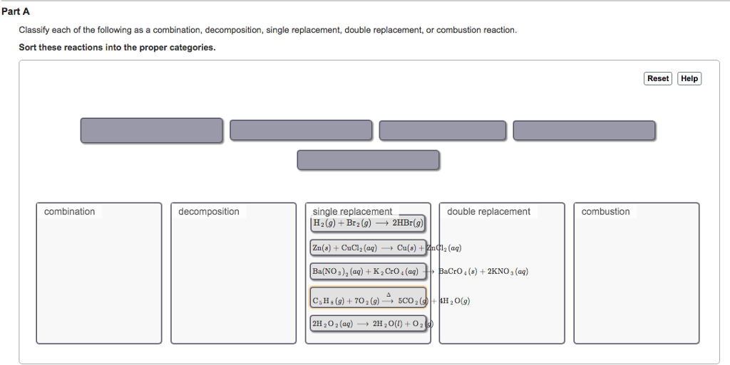 Solved Part A Classify each of the following as a | Chegg.com