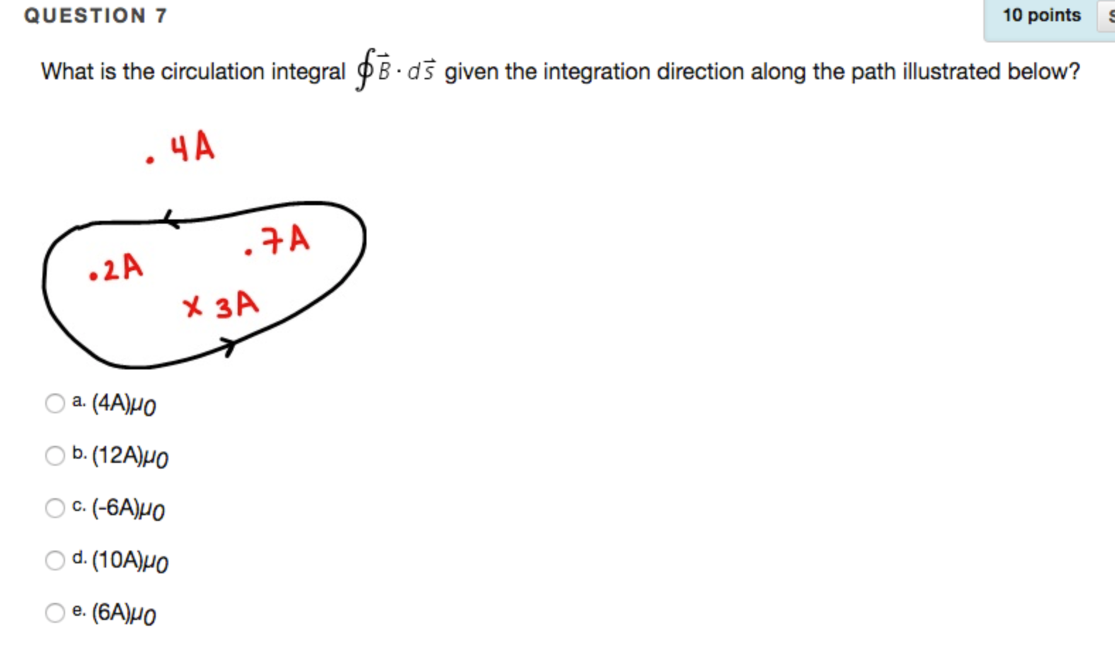 Solved What is the circulation integral b middot d s given | Chegg.com
