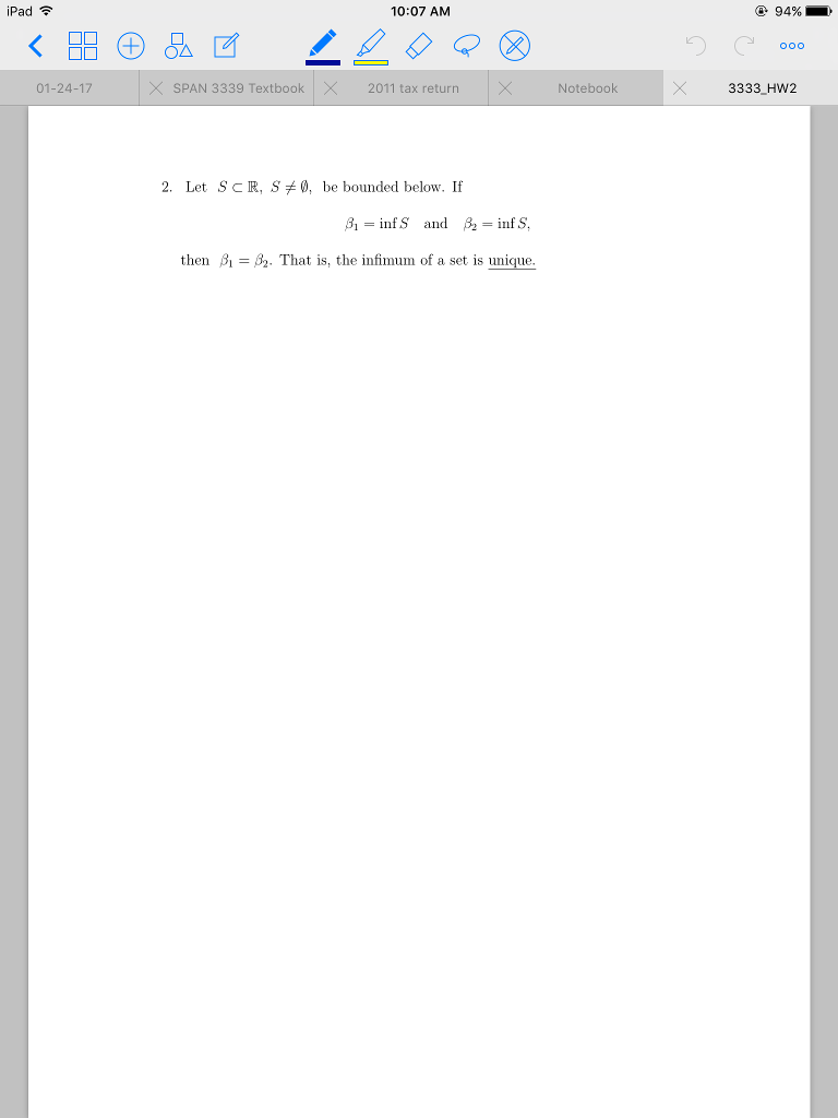 Solved Let S subset R, S notequalto 0, be bounded below. If | Chegg.com