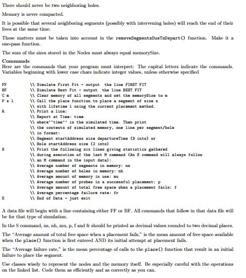 Solved You are to write a program to simulate the arrivals, | Chegg.com ...