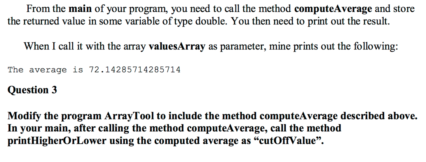 Solved From the main of your program, you need to call the | Chegg.com
