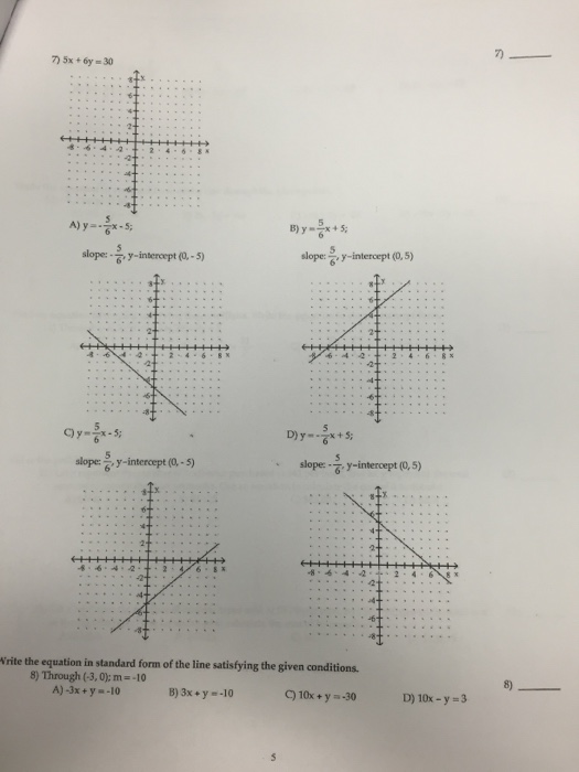 Solved Find the x- and y-intercept. Then graph the equation. | Chegg.com