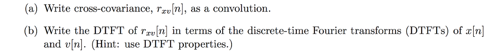 Solved 5. Correlation: frequency domain view The | Chegg.com