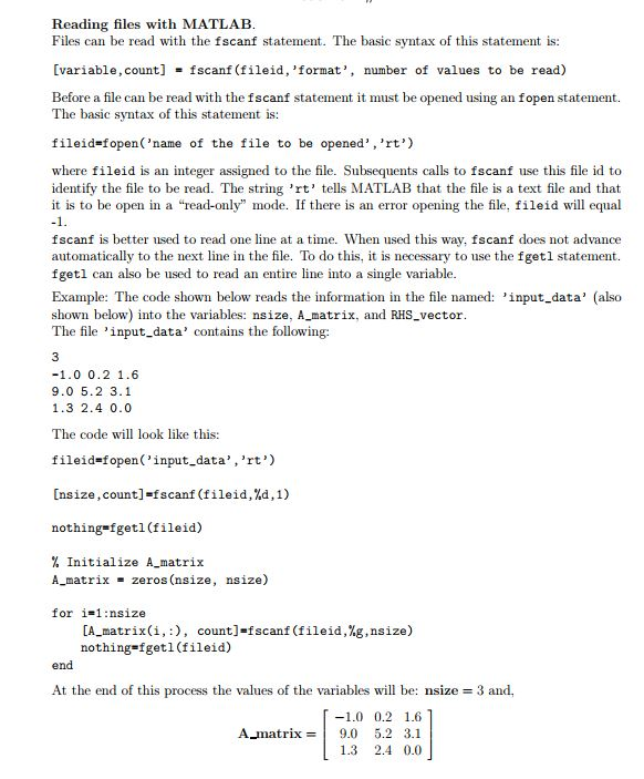 Matlab- create a matlab code for the following | Chegg.com