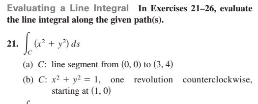 Solved Evaluating a Line Integral In Exercises 21-26, | Chegg.com