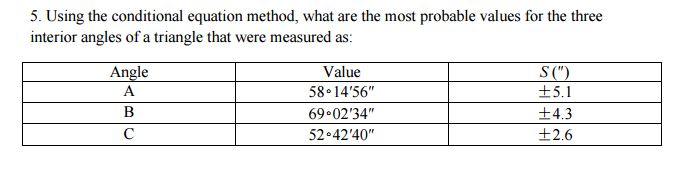 Solved Using the conditional equation method, what are the | Chegg.com