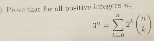 Solved Prove that for all positive integers n, 7n k=0 | Chegg.com