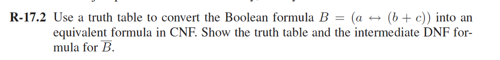 Solved Use a truth table to convert the following boolean | Chegg.com