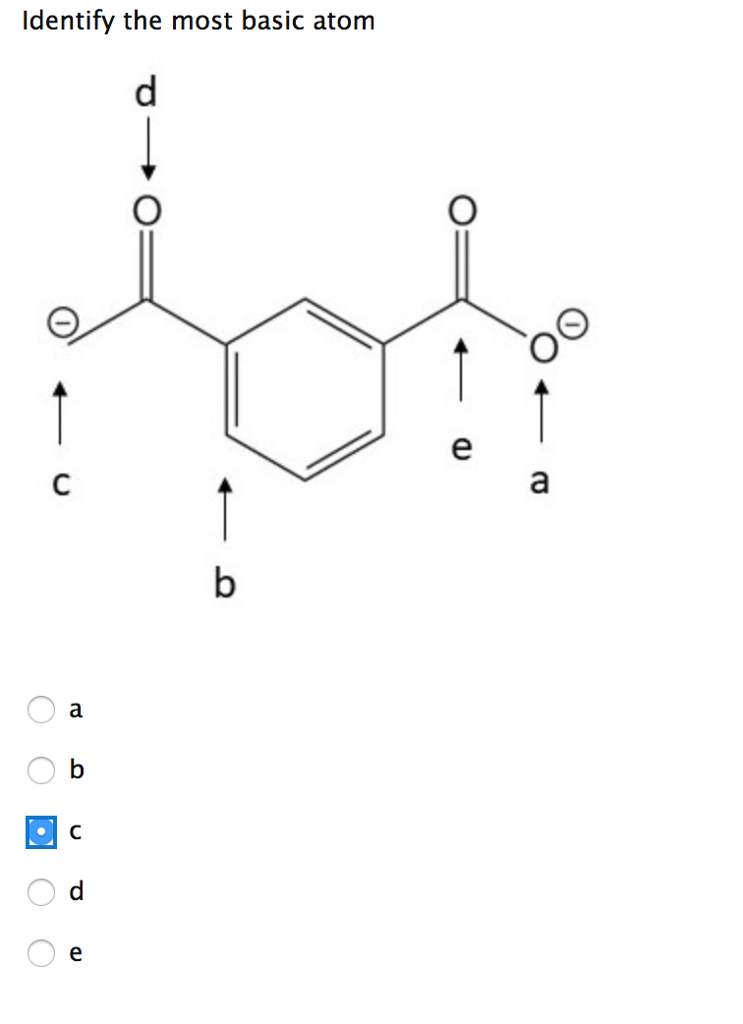 Solved Identify the most basic atom | Chegg.com