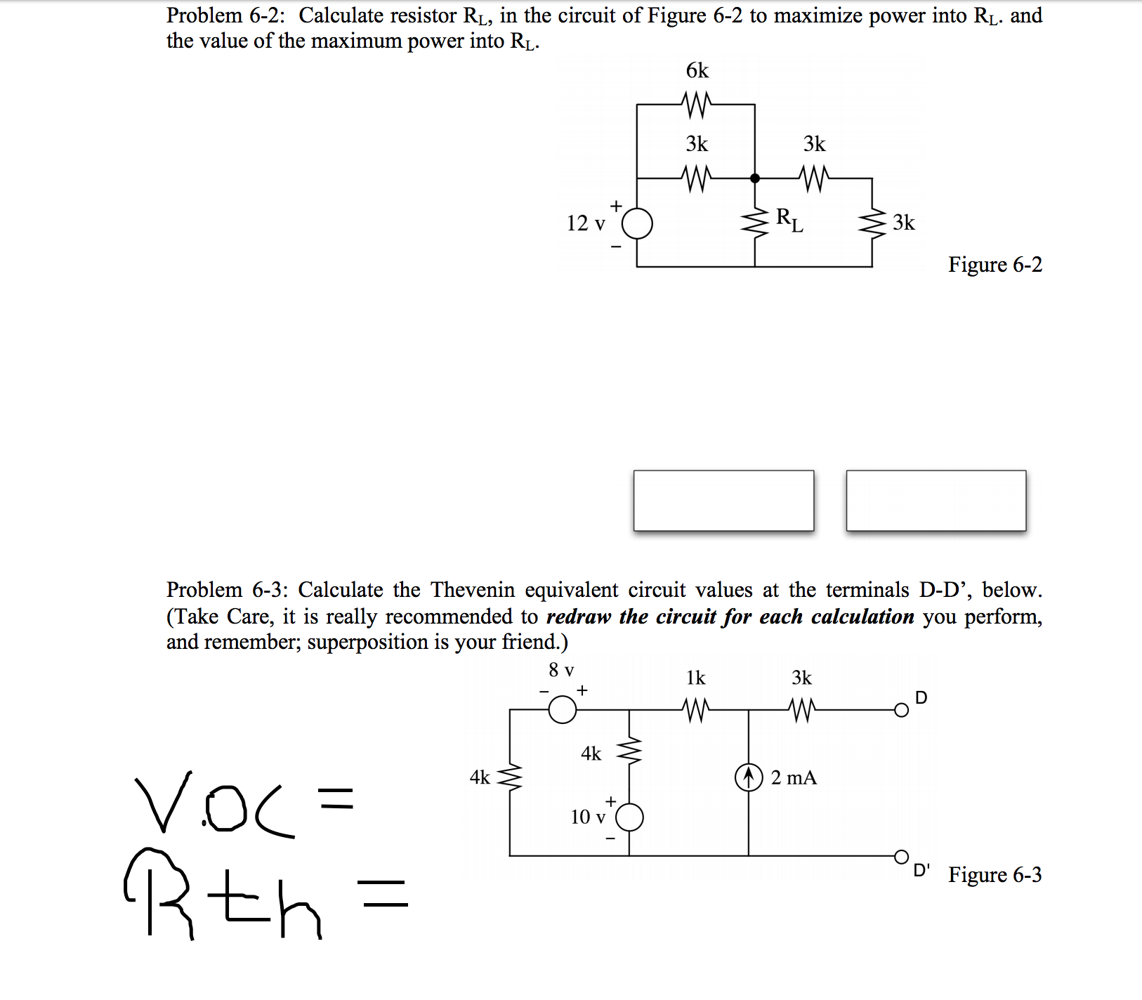 Solved Calculate resistor R_L, in the circuit of Figure 6-2 | Chegg.com