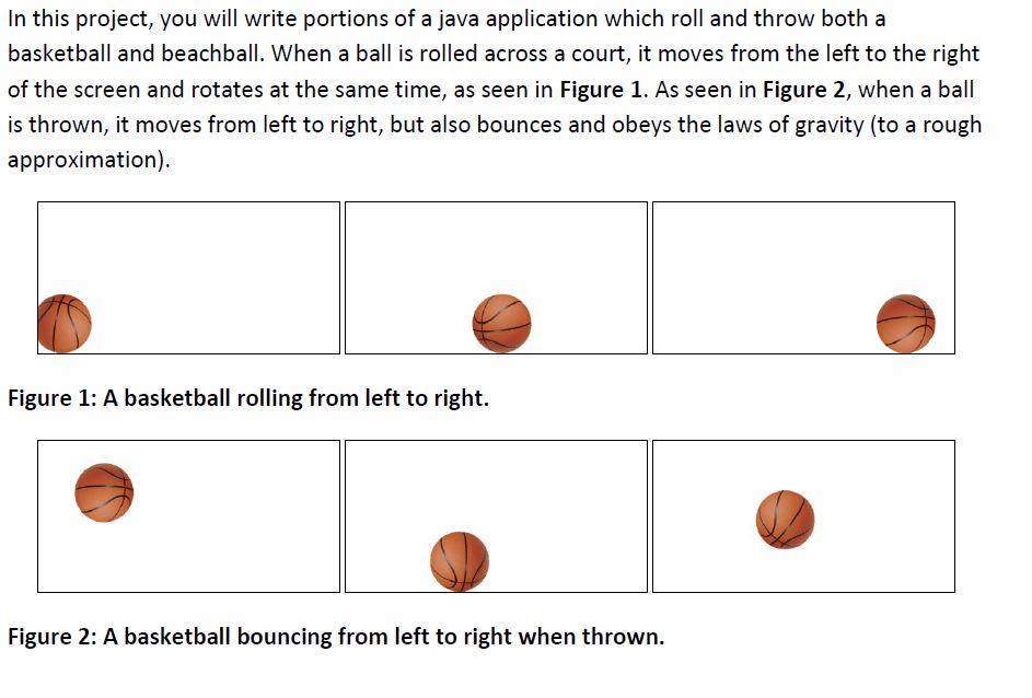 Solved I am only looking for the MovingBall class. I have | Chegg.com