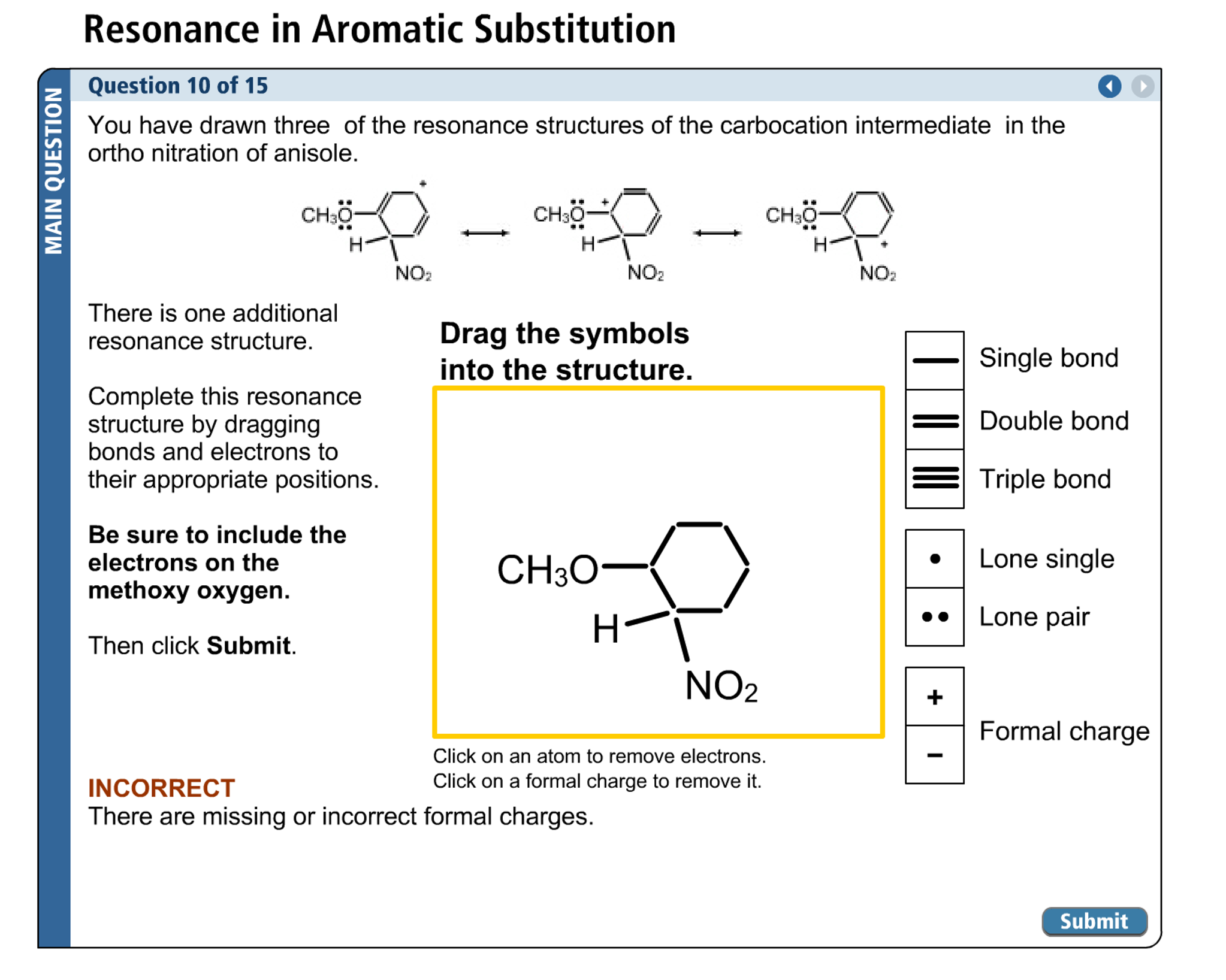 Solved You have drawn three of the resonance structures of | Chegg.com