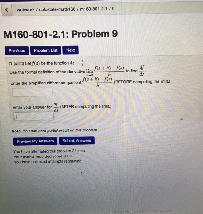 Solved Use the formal definition of the derivative lim to | Chegg.com Solved Use the formal definition of the derivative lim to | Chegg.com