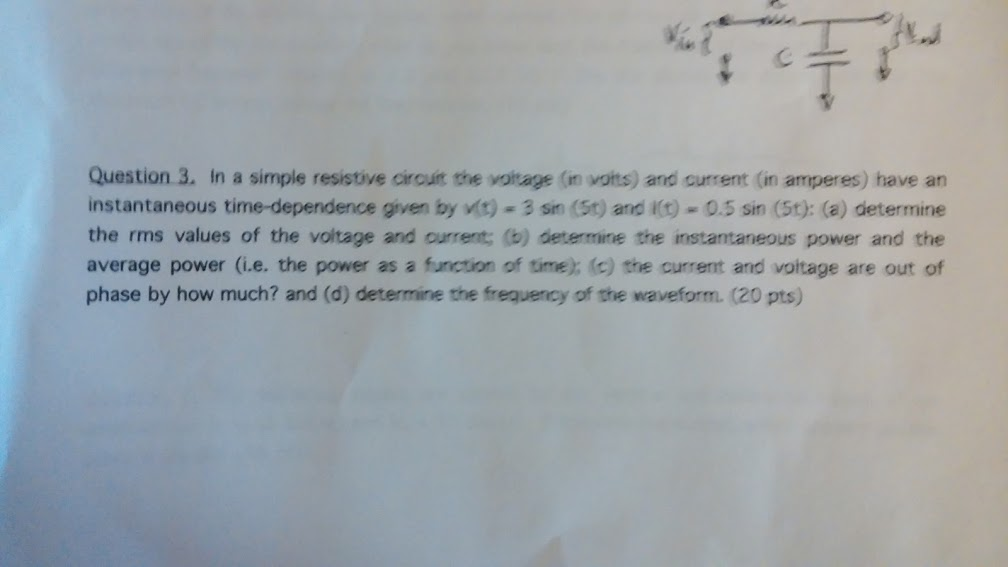 Solved In a simple resistive circuit the voltage (in volts) | Chegg.com