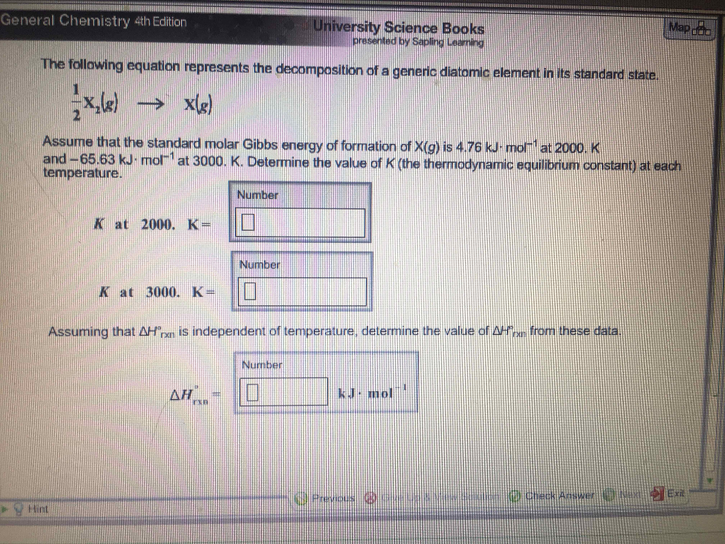 Solved The following equation represents the decomposition | Chegg.com