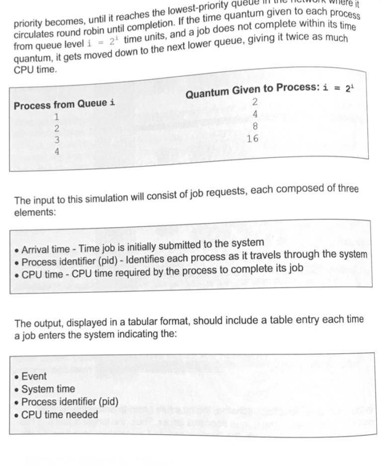 Solved Multi-Level Feedback Queue CPU Level 1-FIFO Use CPLU | Chegg.com