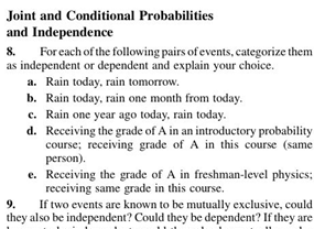 Solved Joint and Conditional Probabilities and Independence | Chegg.com