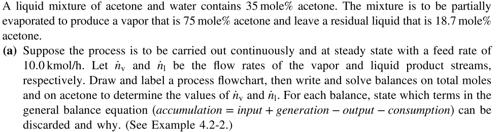 Solved A liquid mixture of acetone and water contains 35 | Chegg.com